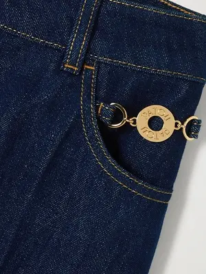 PATOU High-waisted Straight Leg Jeans