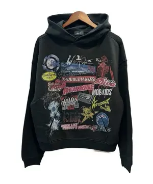 We11Done Graphic Print Hooded Hoodie