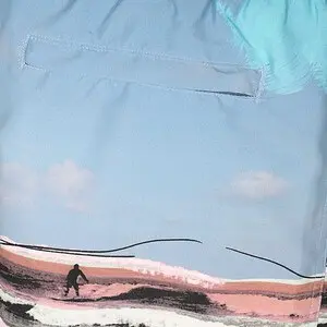Paul Smith Wide Leg Printed Shorts With Drawstring