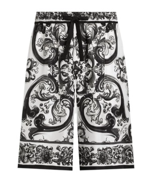Dolce & Gabbana Majolica-printed Drawstring Shorts - Multicolour