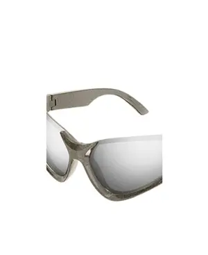 Balenciaga Oval Frame Logo Sunglasses