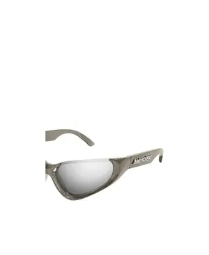 Balenciaga Oval Frame Logo Sunglasses