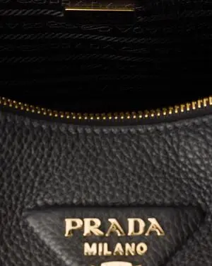 Prada Zip-up Handbag - Black