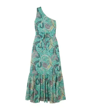 Etro One-shoulder Paisley Print Maxi Dress
