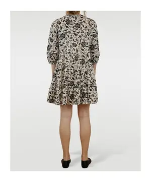 IBLUES Printed Floral Ruffled Dress