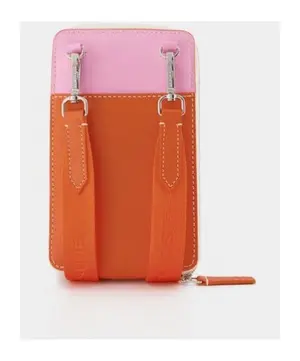 Maison Kitsuné Maison Kitsun Neck Pouch Wallet - Brown