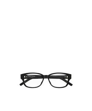 Saint Laurent Rectangle Full Rim Eyeglasses - Black