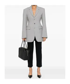 Wardrobe.NYC Seam Detail Stretch Scuba Jersey Trousers - Black