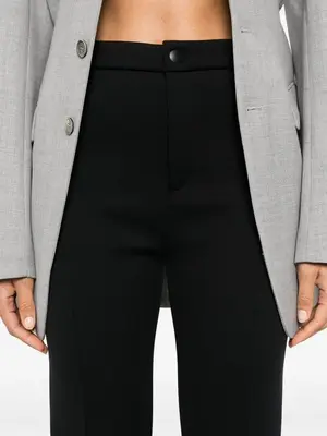 Wardrobe.NYC Seam Detail Stretch Scuba Jersey Trousers - Black