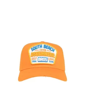 Dsquared2 Logo Patch Baseball Cap - Orange