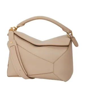 Loewe Puzzle Bag In Soft Grained Calfskin - Brown