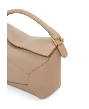 Loewe Puzzle Bag In Soft Grained Calfskin - Brown