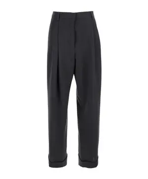 Dries Van Noten Belt Loop Casual Pants - Black