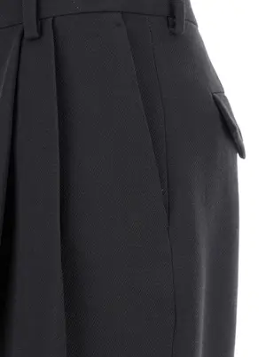 Dries Van Noten Belt Loop Casual Pants - Black