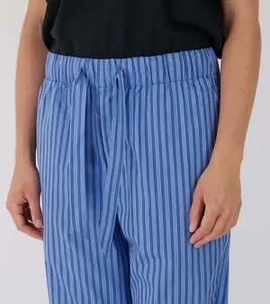 TEKLA Striped Poplin Pajama Pants