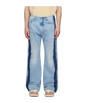 DIESEL® D-eros Mid-rise Straight-leg Jeans