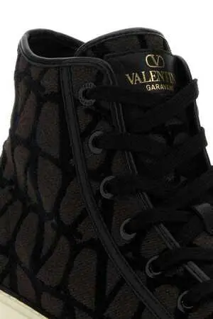 Valentino Garavani Vlogo High-top Sneakers - Black