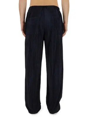 FAMILY FIRST Tailored Pleated Trousers - Black