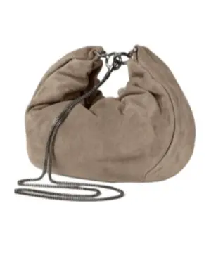 Brunello Cucinelli Hobo Bag With Chain Strap - Brown