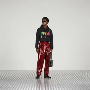Gucci Logo Print Cotton Hoodie