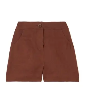 ERES High-waisted Straight-leg Shorts