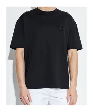 Giorgio Armani Logo Embroidered Crewneck T-shirt