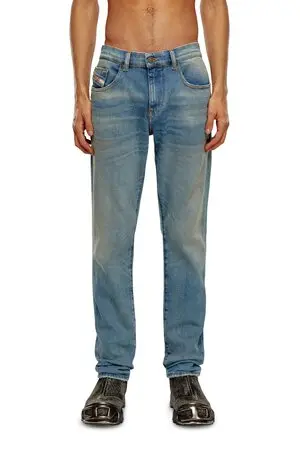 DIESEL® D-strukt 09h50 Mid-rise Slim-fit Jeans - Gray