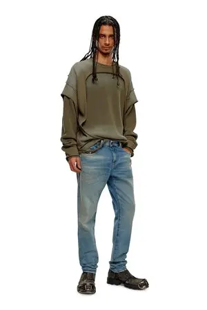 DIESEL® D-strukt 09h50 Mid-rise Slim-fit Jeans - Gray