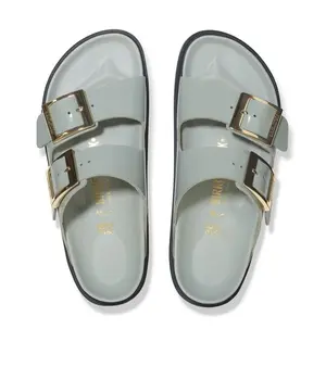 BIRKENSTOCK Karl Lagerfeld Arizona Droplet Buckle Sandals - Sage