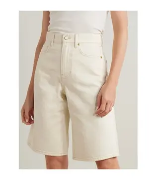 Veronica Beard Belt Loop Denim Shorts