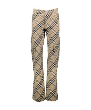 Burberry Straight-leg Checked Cargo Pants