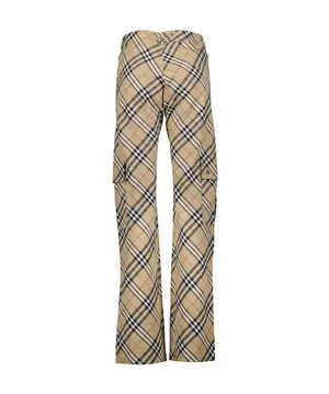 Burberry Straight-leg Checked Cargo Pants