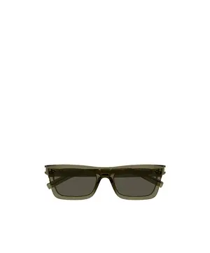 Saint Laurent Saint Laurent Betty Rectangular Sunglasses Green