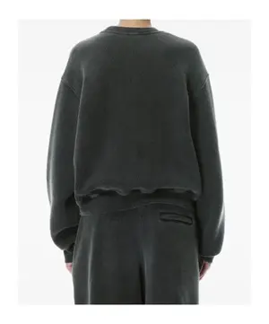 Alexander Wang Logo Printed Drop Shoulder Sweatshirt