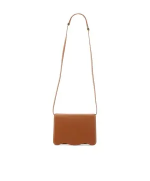 Palm Angels Palm Tree Logo Plaque Shoulder Bag - Brown