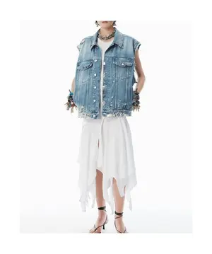 Alexander Wang Regen Denim Oversized Vest