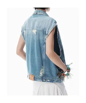 Alexander Wang Regen Denim Oversized Vest