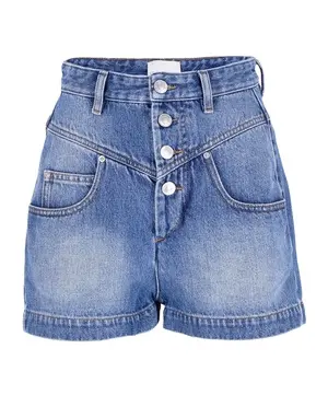 Isabel Marant Étoile Jovany Denim Shorts - Blue