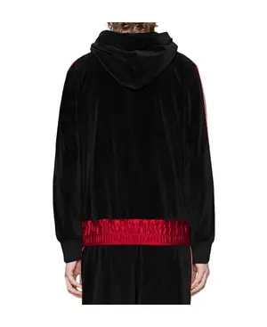Gucci Embroidered Hooded Sports Sweater