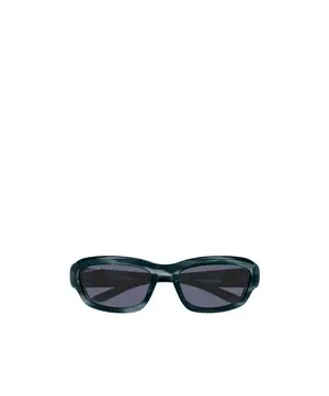 Balenciaga Rectangle Frame Sunglasses - Blue