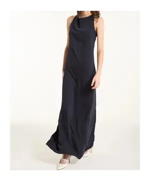 P.a.r.o.s.h Twist Detail Open Back Maxi Dress