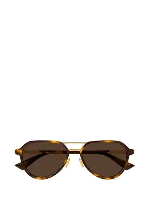 Bottega Veneta Aviator Sunglasses - Brown