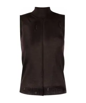 Amiri High Neck Cashmere Vest