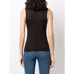 Amiri High Neck Cashmere Vest