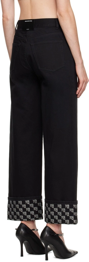 Alexander Wang Monogram Detailed Jeans - Black