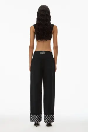 Alexander Wang Monogram Detailed Jeans - Black