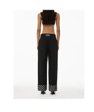 Alexander Wang Monogram Detailed Jeans - Black