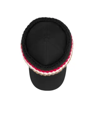 Burberry Curved Peak Knitted Baseball Hat