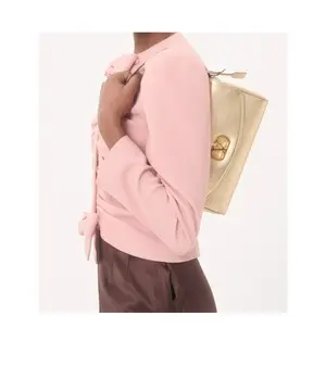 Valentino Garavani Vlogo Flap Shoulder Bag - Gold