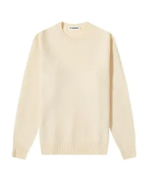 JIL SANDER Crewneck Knitted Jumper - Nude